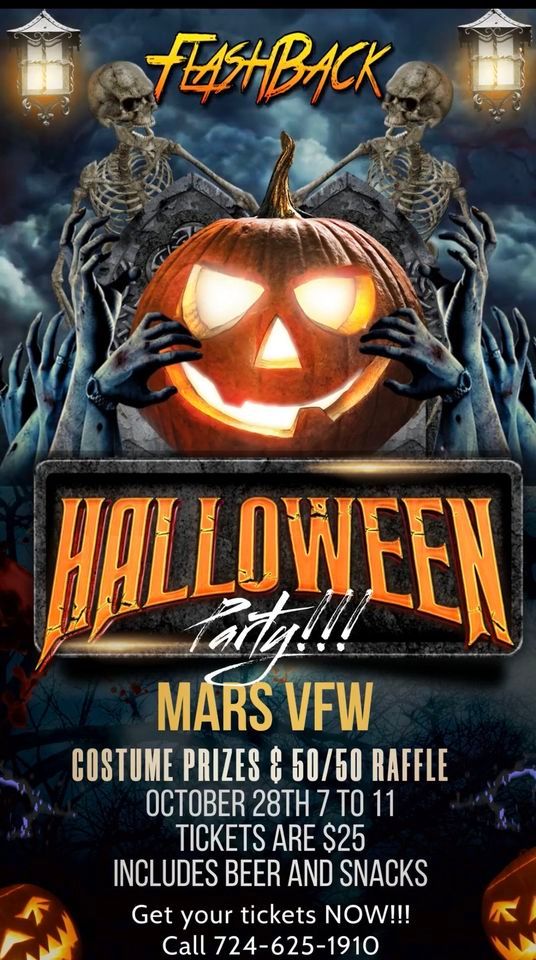 Flashback Halloween @ Mars VFW, Mars VFW Post7505, Valencia, 28 October ...