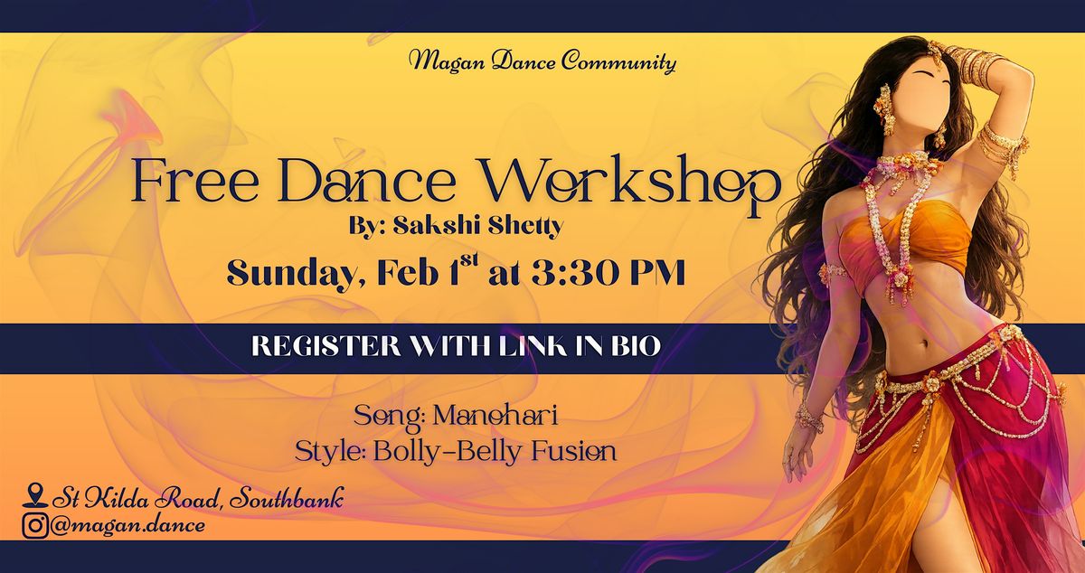 Free Bolly-Belly Dance Workshop - Manohari, Saint Kilda Road, Melbourne ...