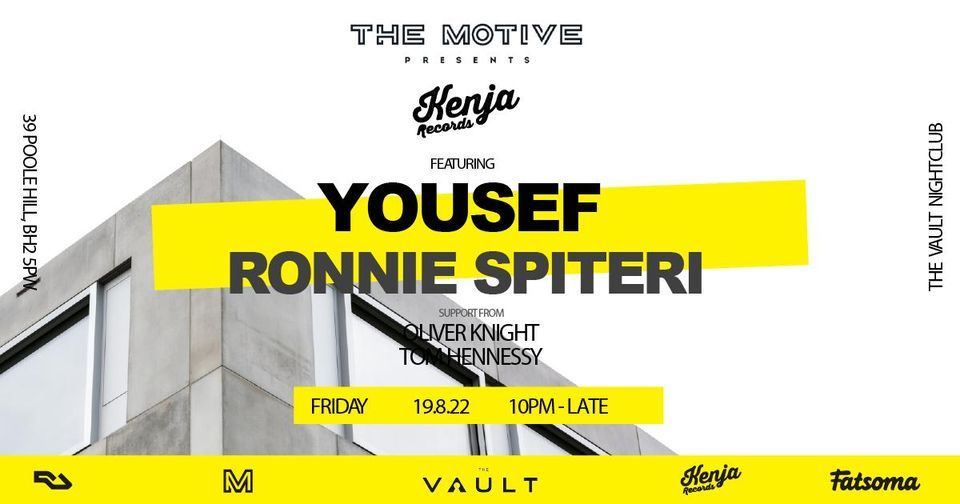 The Motive presents: YOUSEF (Circus/Elrow/Defected), The Vault ...