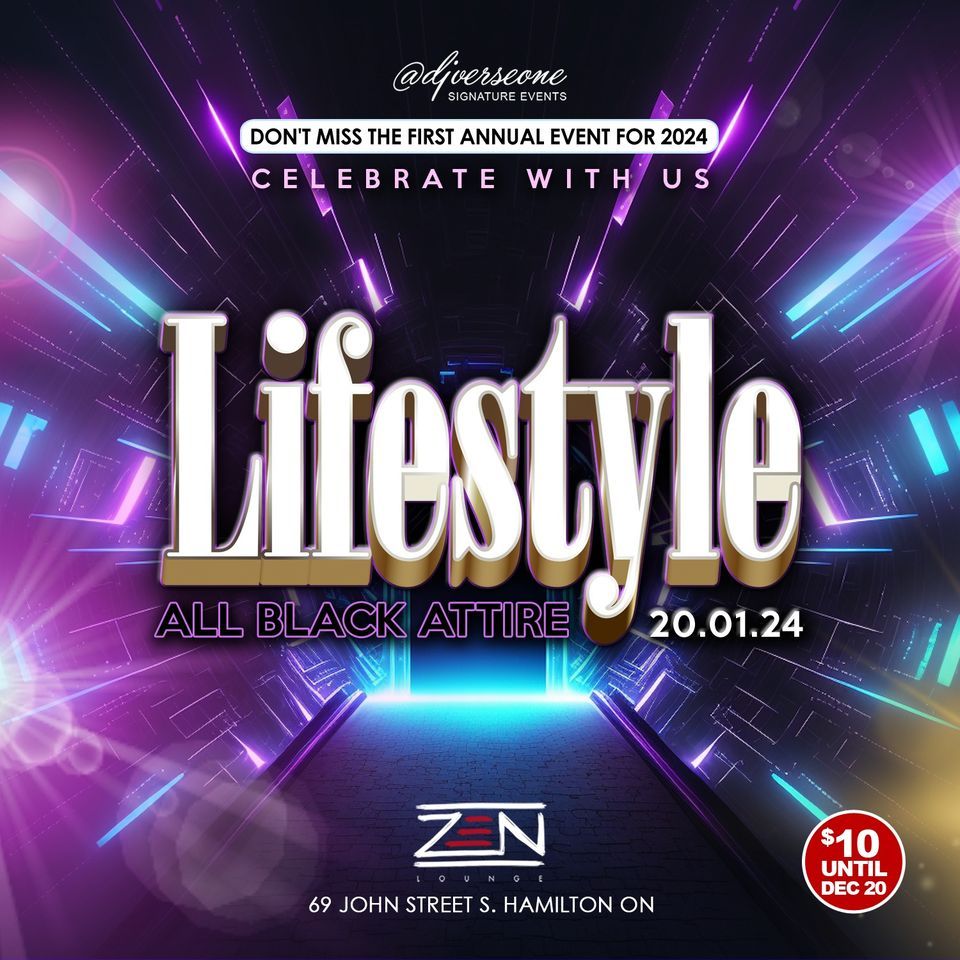 LifeStyle "ALL BLACK ATTIRE", Zen Lounge, Hamilton, January 20 2024 ...