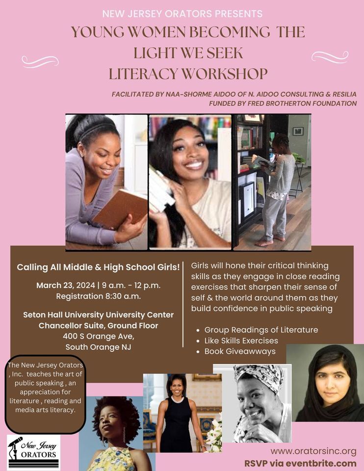 Girls Literacy Workshop: Young Women Becoming the Light We Seek, Seton ...