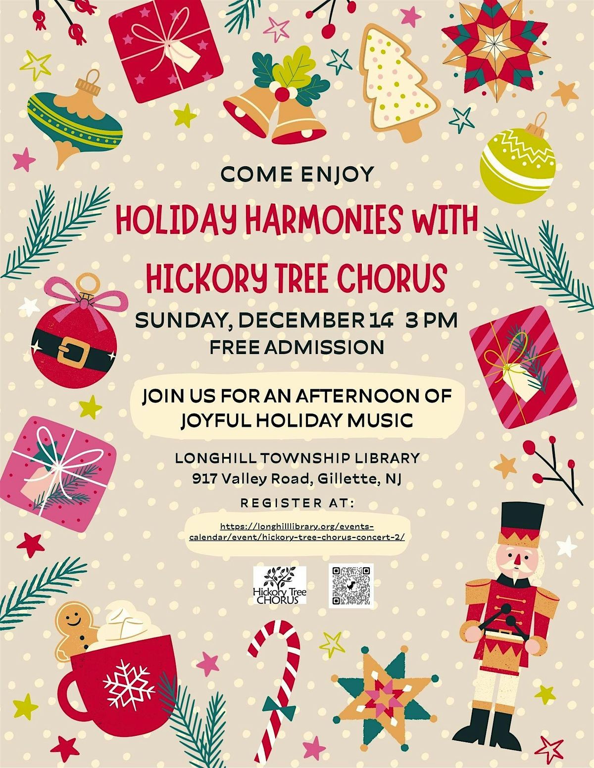 Holiday Harmonies with Hickory Tree Chorus, Long Hill Township Library ...