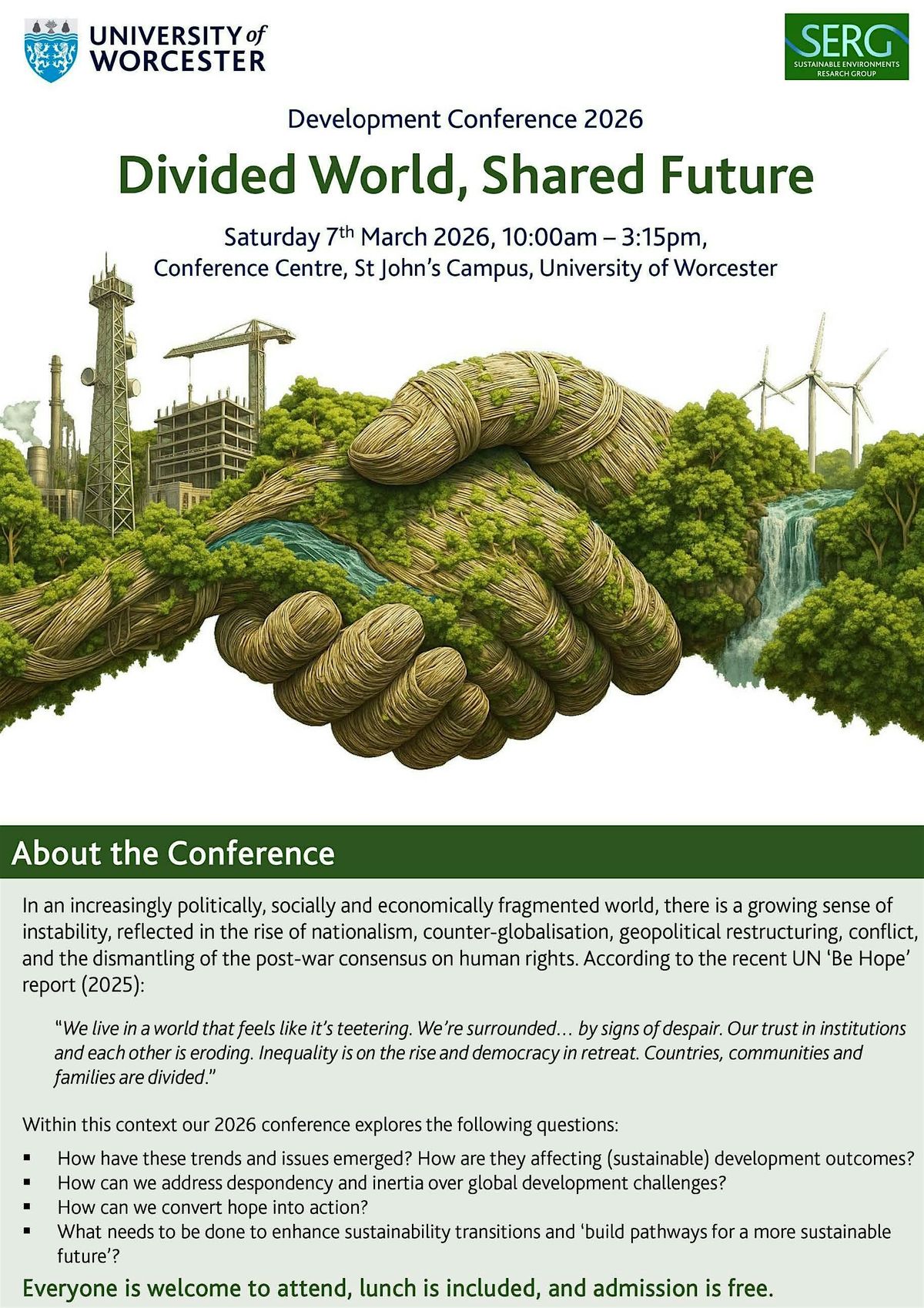 Development Conference 2026: Divided World, Shared Future, University ...