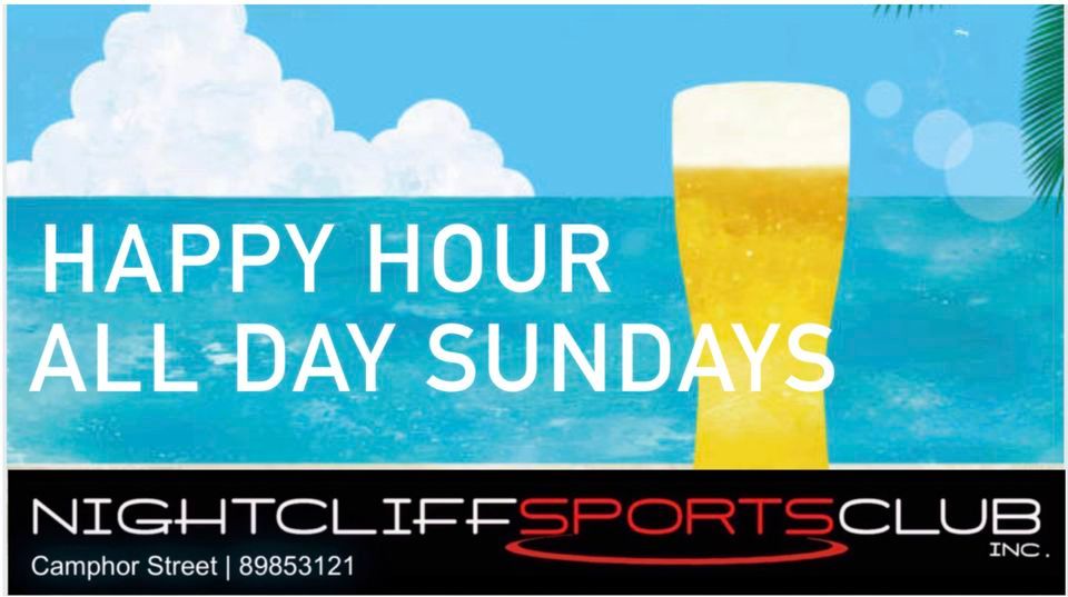 HAPPY HOUR STARTS NOW! 10AM ALL DAY, Nightcliff Sports Club, Darwin, 3 ...