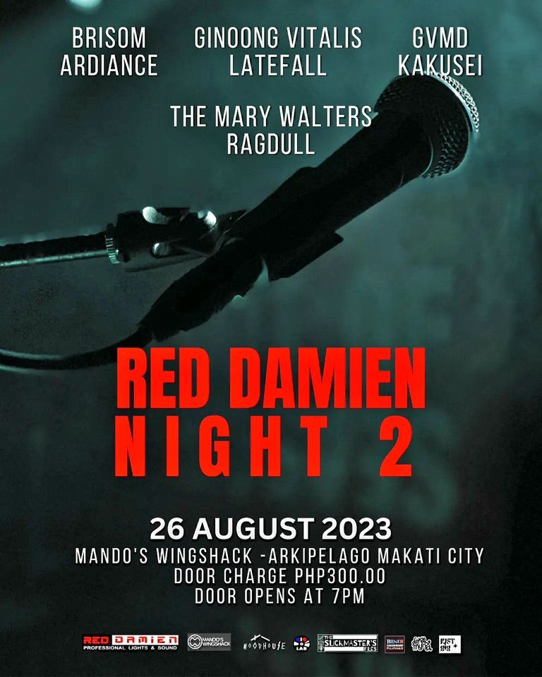 RED DAMIEN NIGHT 2, Arkipelago, Makati, 26 August