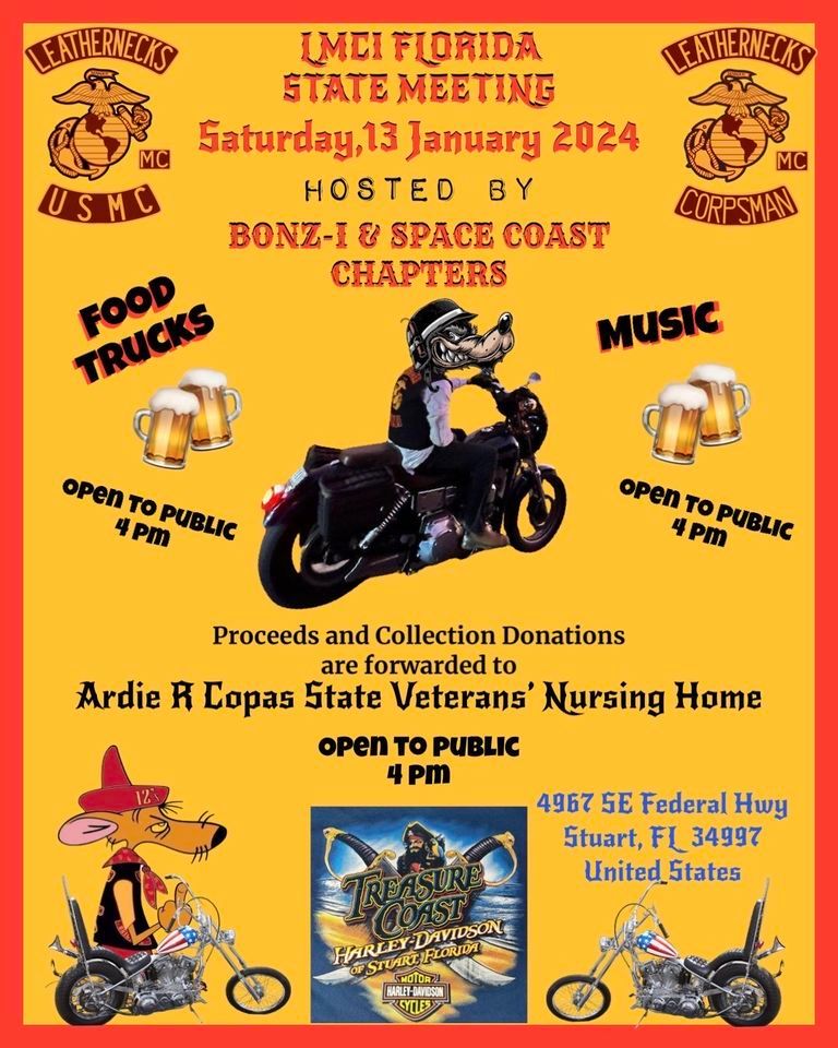 Leather Necks Annual State Meeting, Treasure Coast Harley-Davidson ...