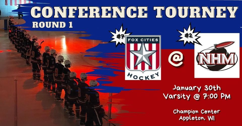 Fox Cities Stars at NHM - Badgerland Conference Tournament Round 1 ...