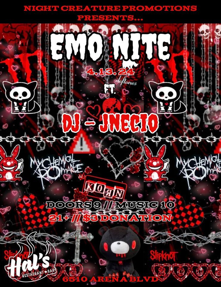 Emo Nite, Hal's Restaurant Bar, Laredo, 13 April 2024 | AllEvents.in