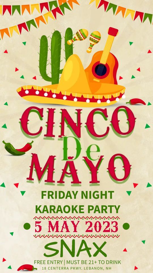 Cinco de Mayo Karaoke Party!, SNAX, Lebanon, 5 May 2023 | AllEvents.in
