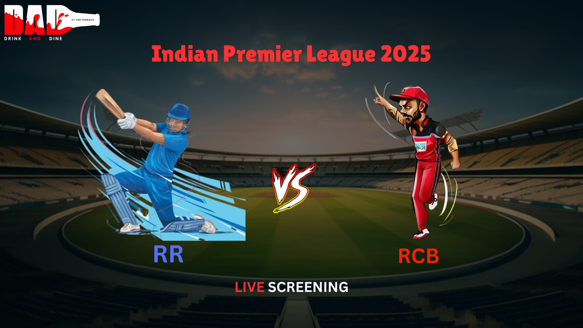 Screening of RR vs RCB, Drink and Dine by Terrace - Spectrum@metro Sec ...