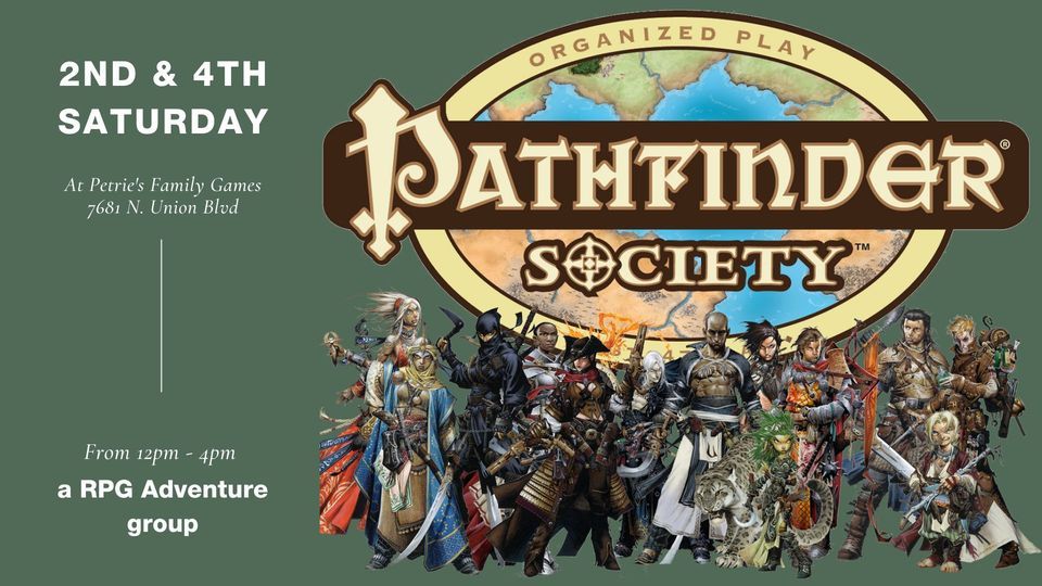 Pathfinder Society, Petrie's Family Games, Gleneagle, 9 December 2023 ...