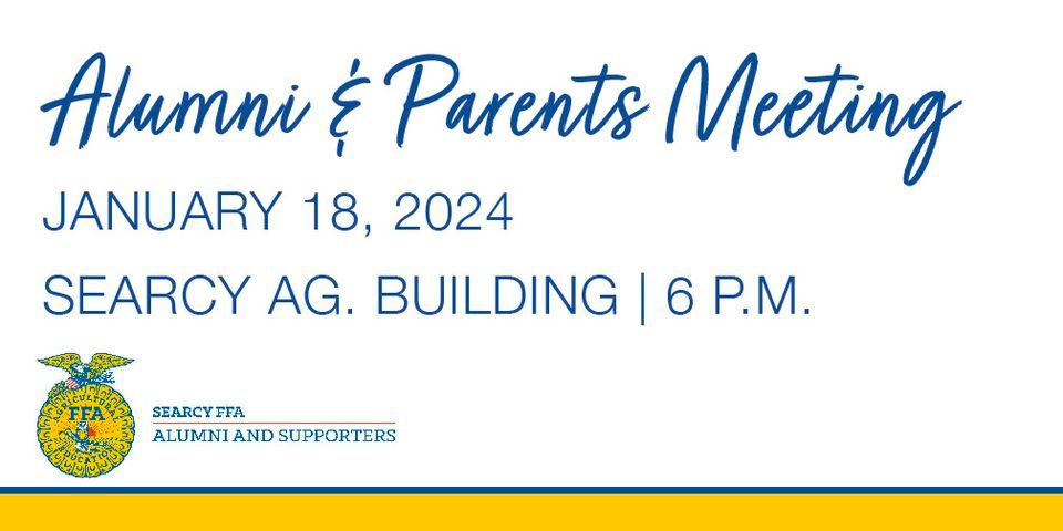 Searcy FFA Foundation Meeting, Searcy High School, January 18 2024 ...