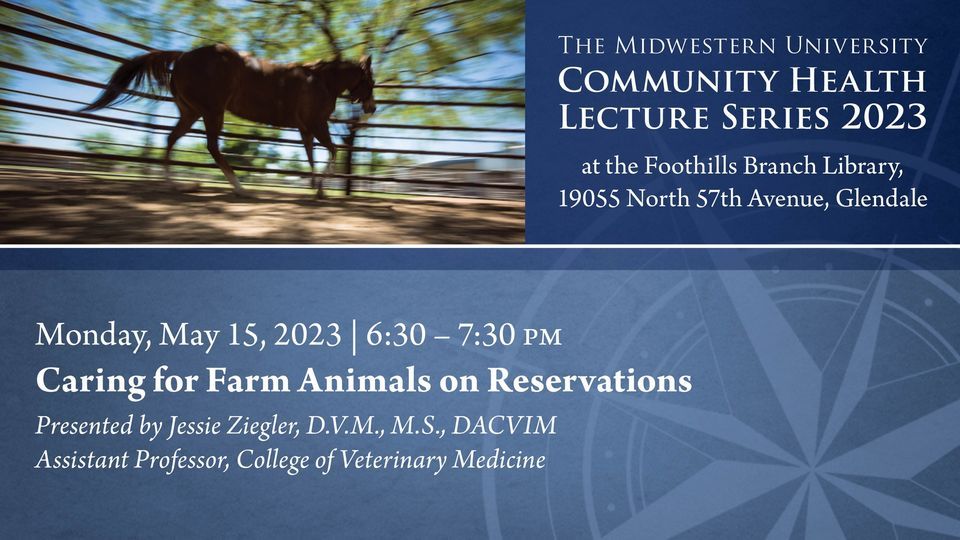 Community Health Lecture Series: Caring for Farm Animals on ...
