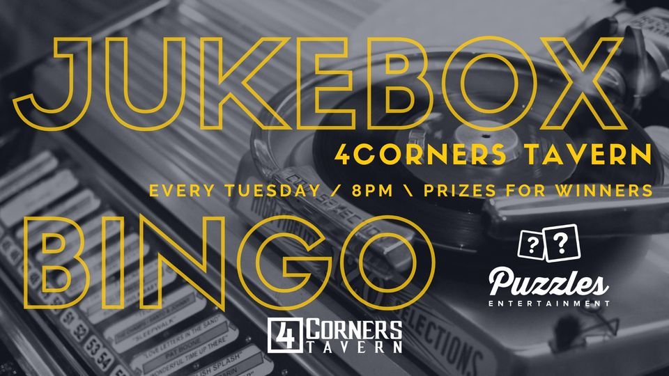 Puzzles Jukebox Bingo @ 4Corners, 4Corners Tavern, Davenport, 30 ...