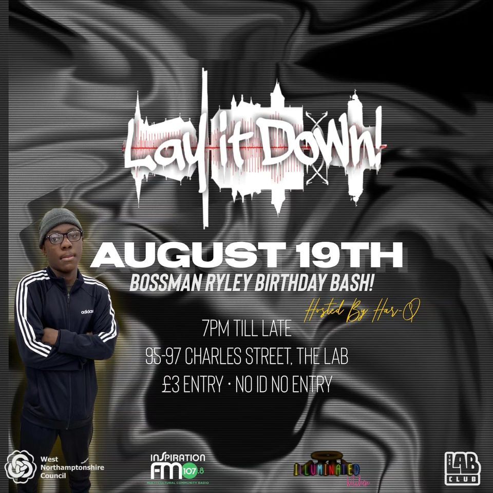 lay it down monthly show , The Lab Northampton, 19 August 2023 ...