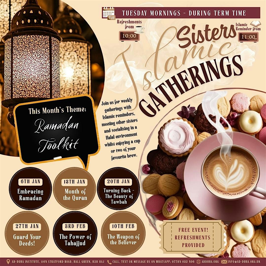 Sisters Islamic Gatherings - Ramadan Toolkit, Ad-duha Institute ...