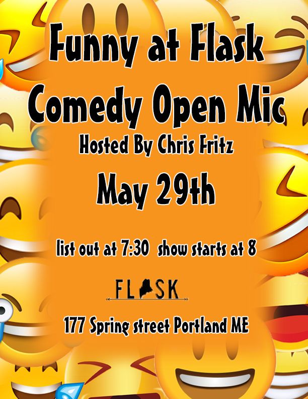 Funny at Flask Comedy Open Mic, FLASK LOUNGE, Portland, 29 May 2023 ...