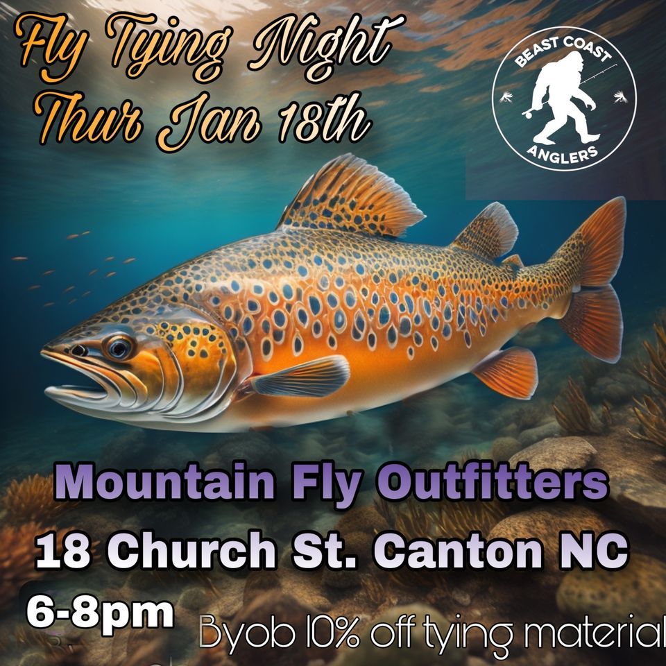 Fly Tying Night - Canton, NC, Mountain Fly Outfitters, Canton, 18 ...