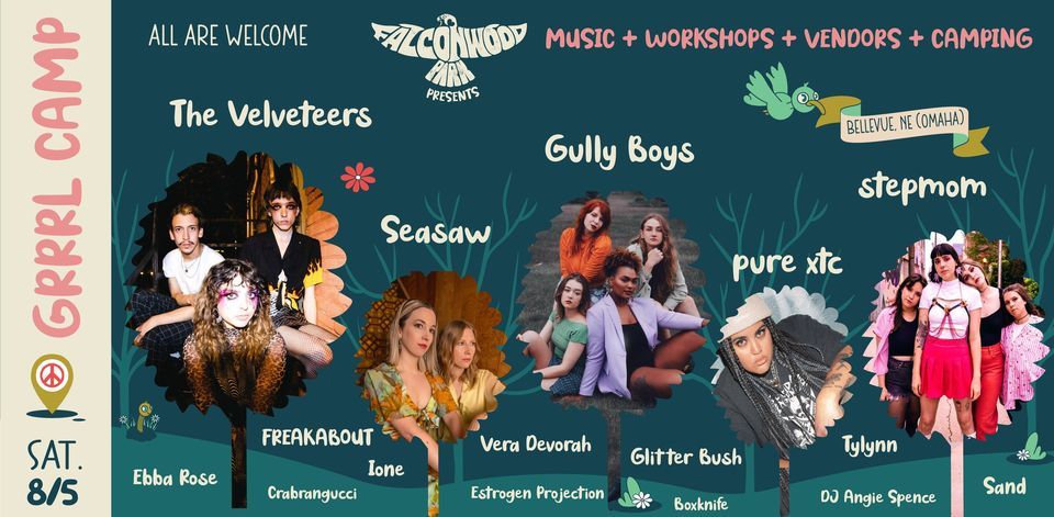 Falconwood Park presents: GRRRL Camp, Falconwood Park, Bellevue, 5 ...