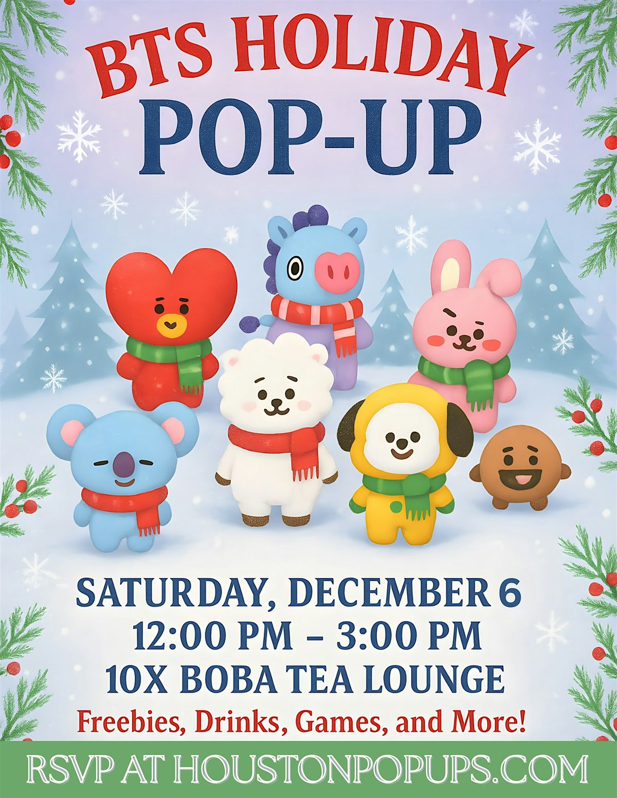BTS Fan Pop-Up (K-Pop Fan Event), 10X Boba Tea Lounge, Houston, 6 ...