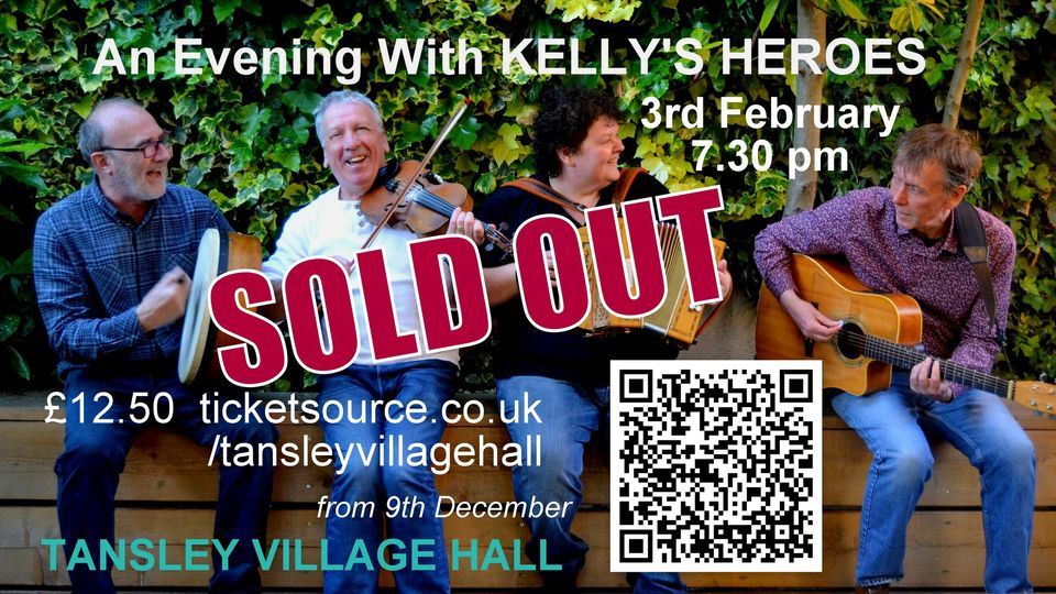 An Evening With Kellys Heroes, Tansley Village Hall, Matlock, 3 ...