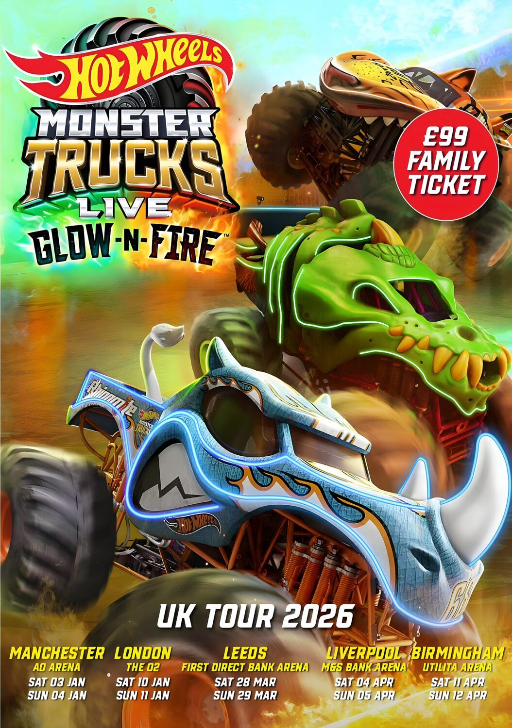 Hot Wheels Monster Trucks Live Glow-N-Fire, Amica Mutual Pavilion ...