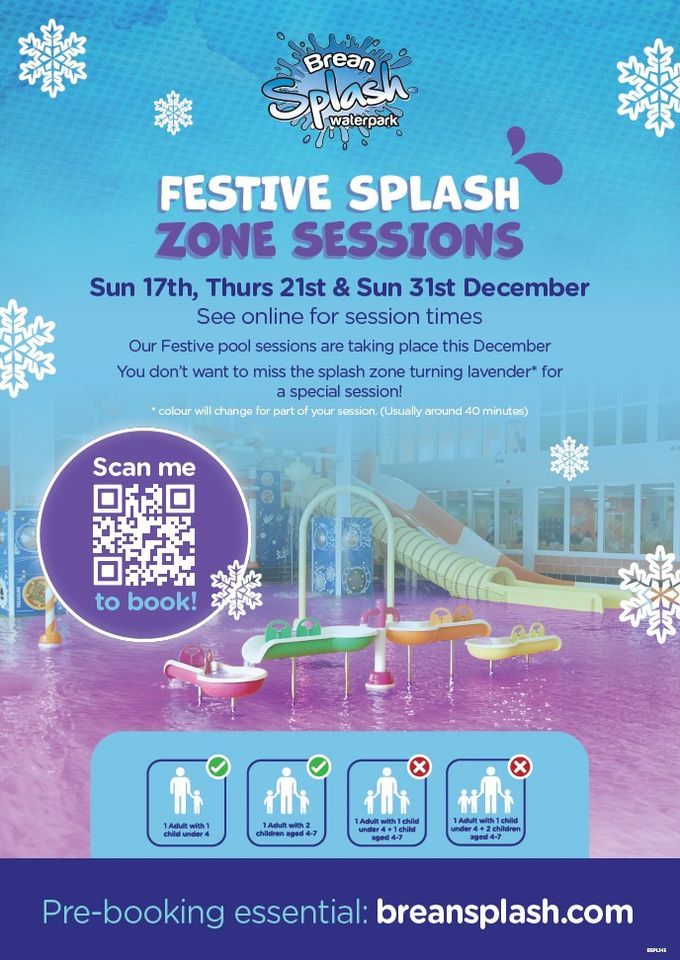 Festive Splash Zone Sessions!, Brean Splash Waterpark, 17 December 2023 ...