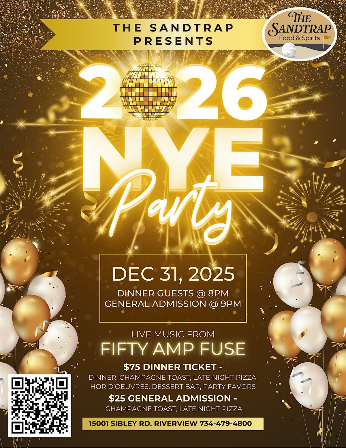 New Years Eve @ The Sandtrap, The Sandtrap, Riverview, 31 December 2025 ...