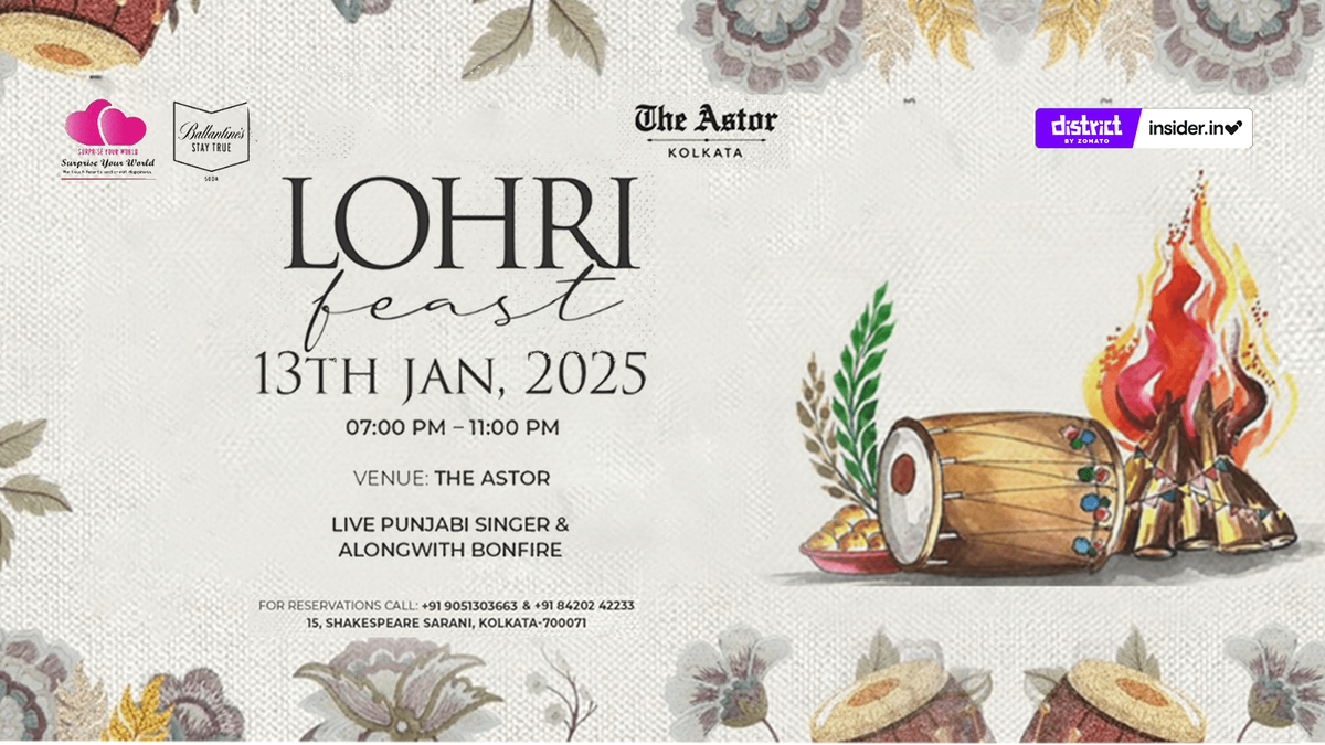 Lohri Feast, The Astor, Kolkata, 13 January 2025 | AllEvents