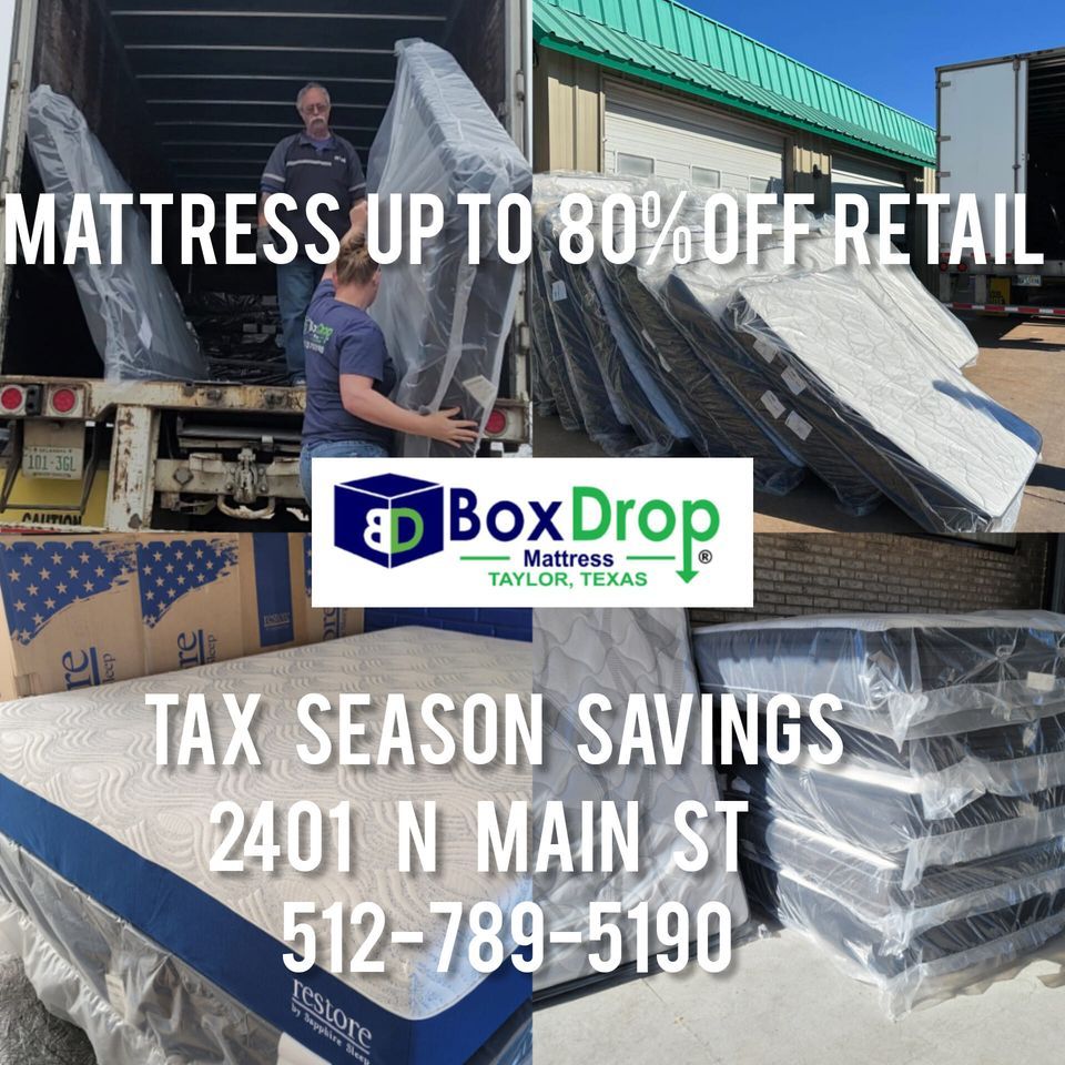 TAX FREE Mattress Event!, 2401 N Main St, Taylor, TX, March 2 2024 ...