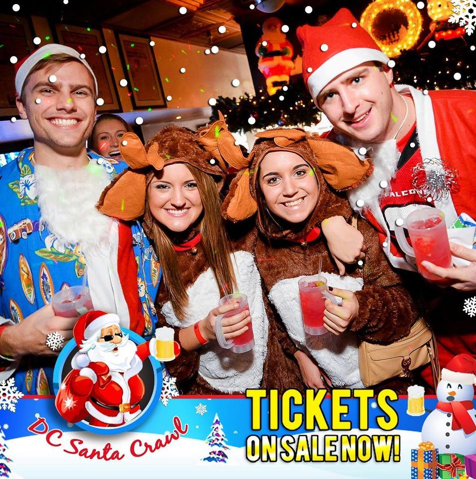 DC Santa Bar Crawl, Dupont Circle, Washington, 9 December 2023 ...