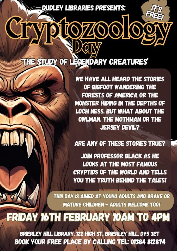 Cryptozoology Day @ Brierley Hill Library, Brierley Hill Library, 16 ...