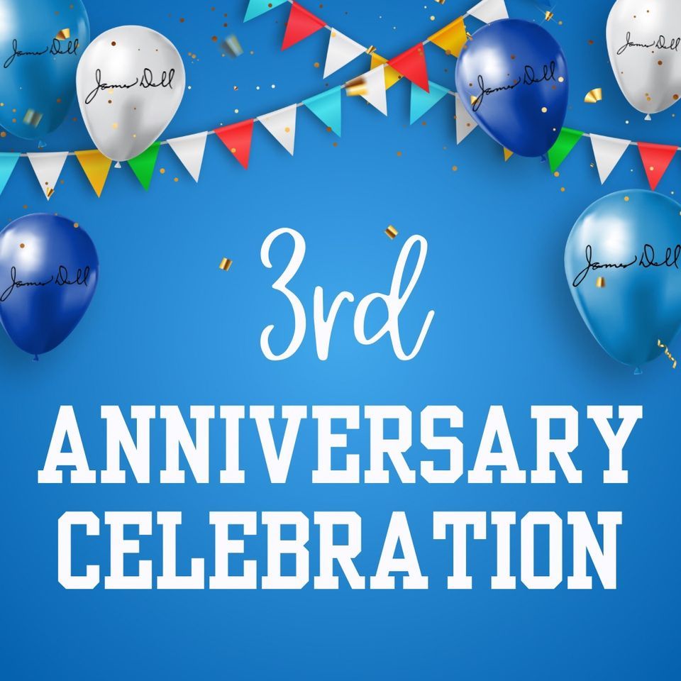 James Dell 3rd Anniversary Celebration!, 108 W Main St., Madison, IN ...