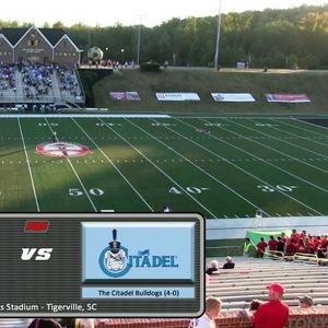 The Citadel Bulldogs vs. North Greenville Crusaders, Johnson Hagood ...