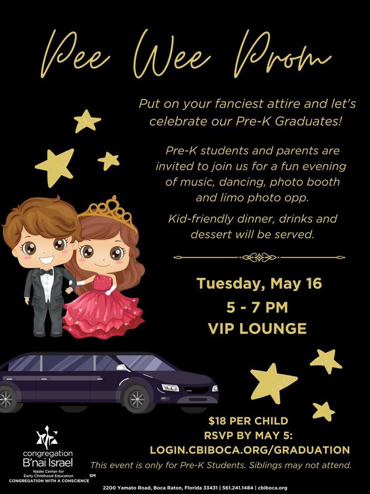 Pee Wee Prom Congregation Bnai Israel Of Boca Raton 16 May 2023