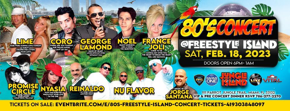 Freestyle & Disco Old School Miami Party (Jungle Island), Jungle Island ...