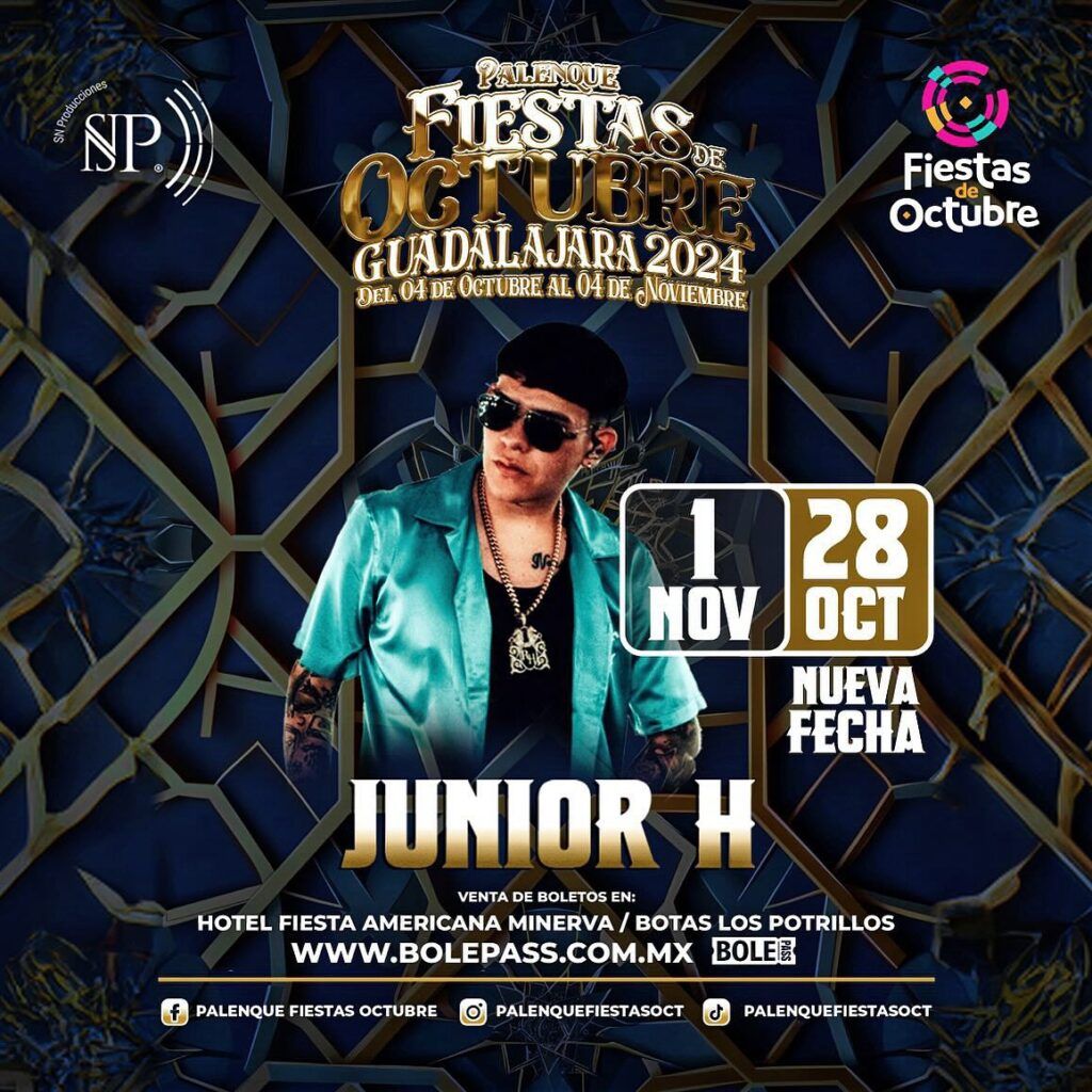 Junior H - Palenque Fiestas de Octubre 2024 Guadalajara, Auditorio ...