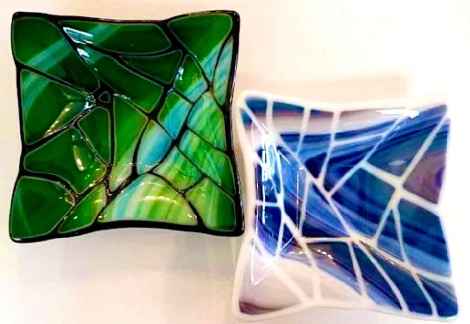MWC Ladies That Create ~ Fused Glass Shattered Bowl, Art Escape ...