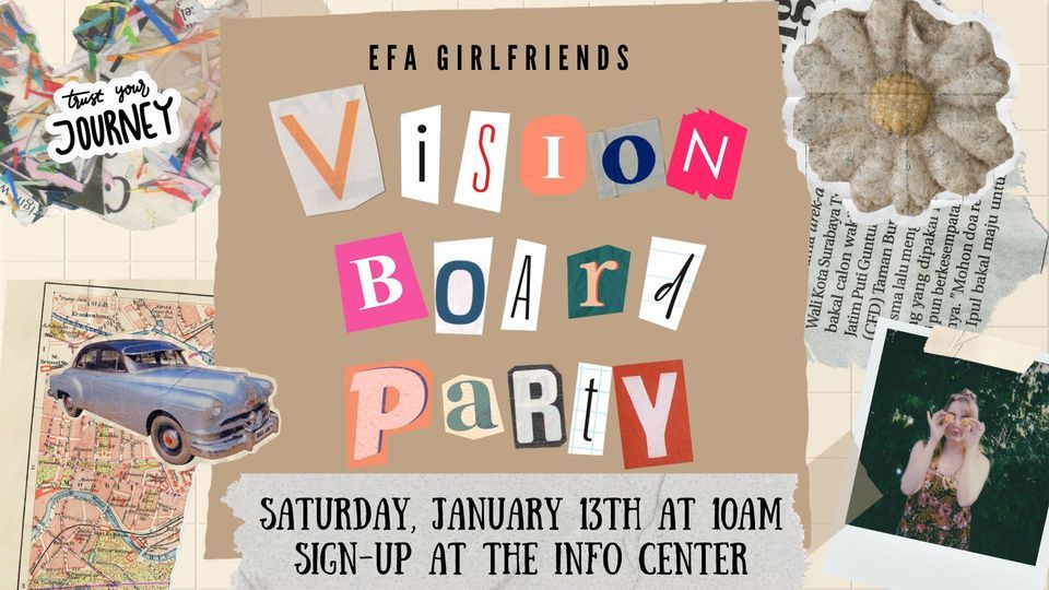 EFA Girlfriends Vision Board Party, Enid First Assembly, 13 January ...