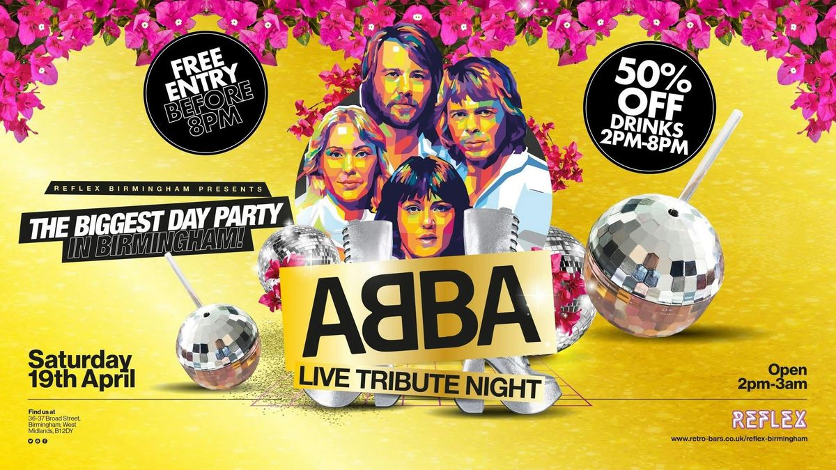 Abba LIVE Tribute, Reflex - Birmingham, 19 April to 20 April | AllEvents