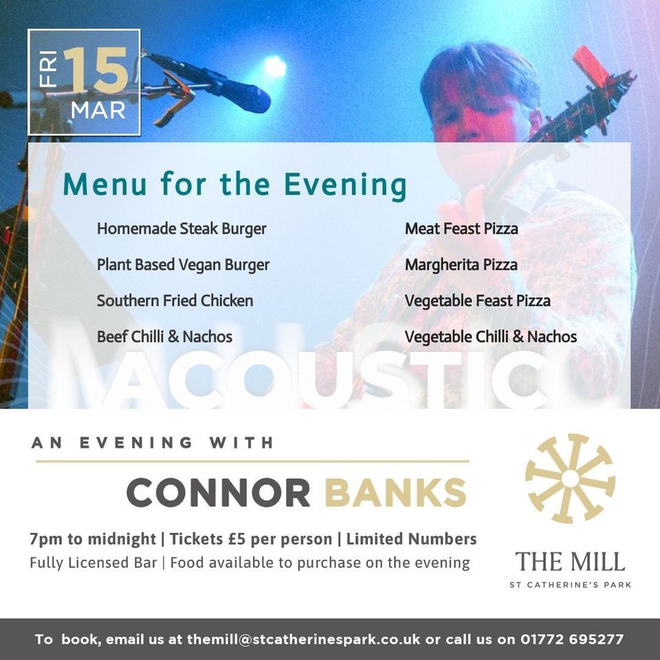 An Evening with Connor Banks, Lostock Lane PR5 5XU Preston, United ...