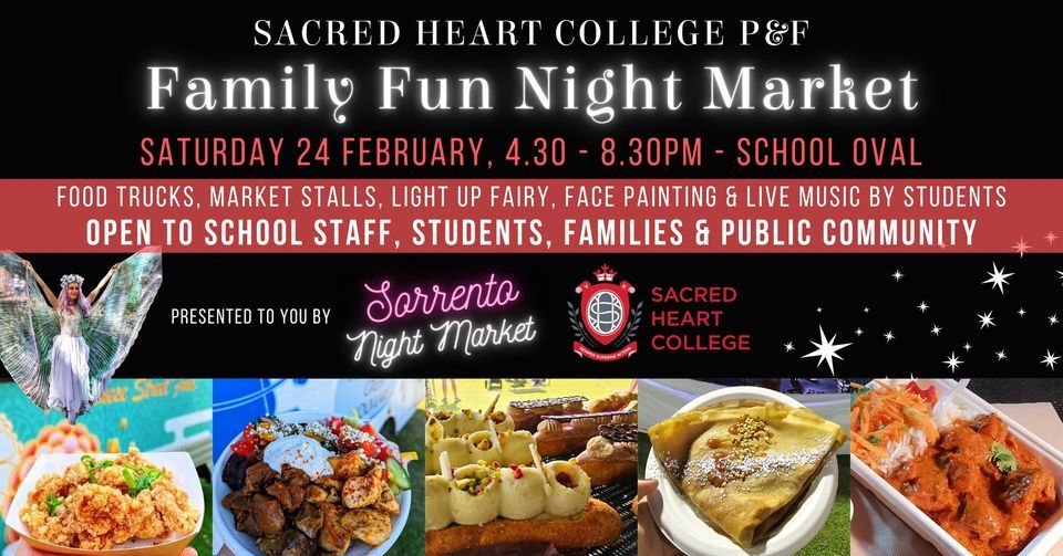 Family Fun Night Market - presented by the Sacred Heart College P&F ...