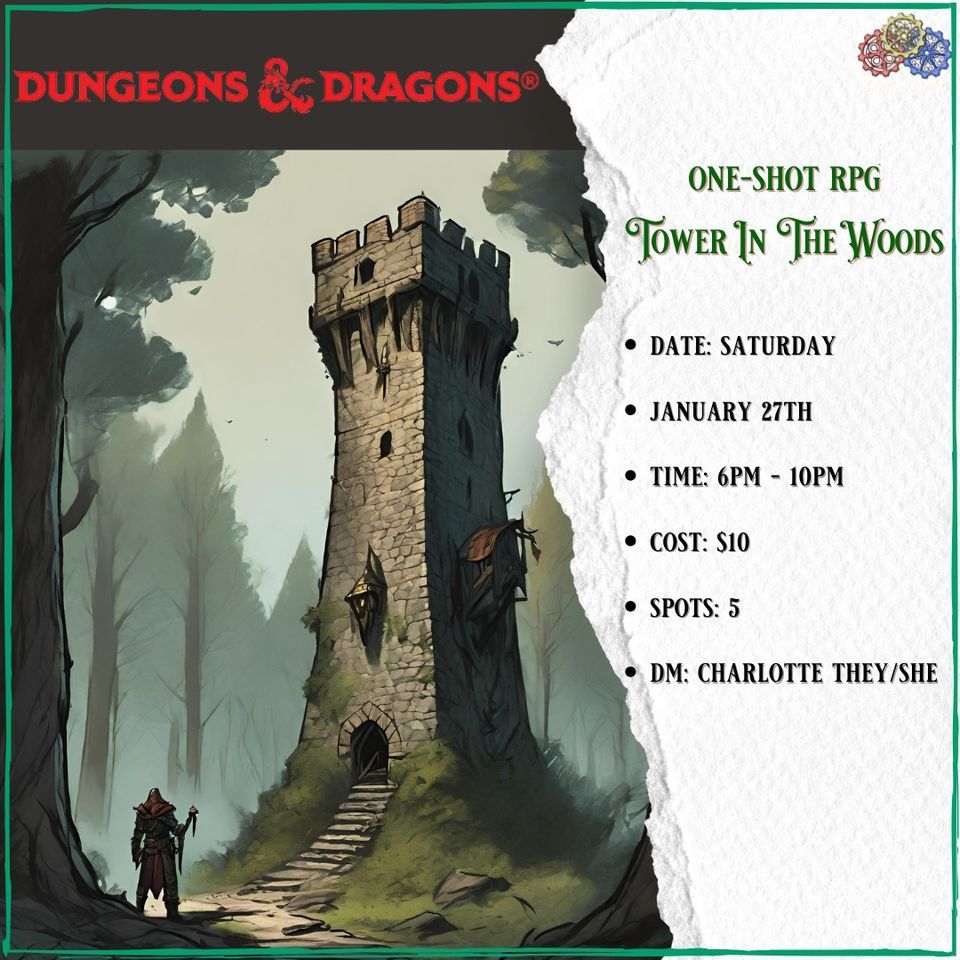 Dungeons & Dragons (5e) One Shot RPG: Tower In The Woods, 3 Gear Games ...