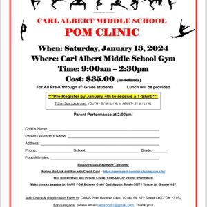 Carl Albert Middle School Pom Clinic, Carl Albert Middle School ...