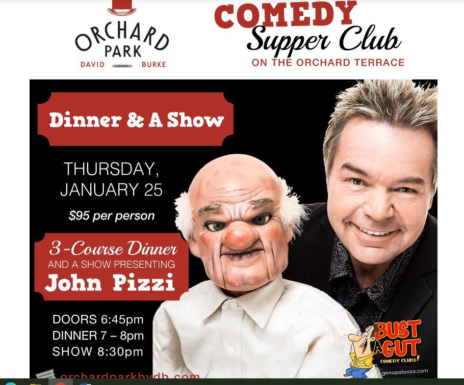 Try a... Comedy Supper Club 3–Course Dinner and a Show Presenting: John ...