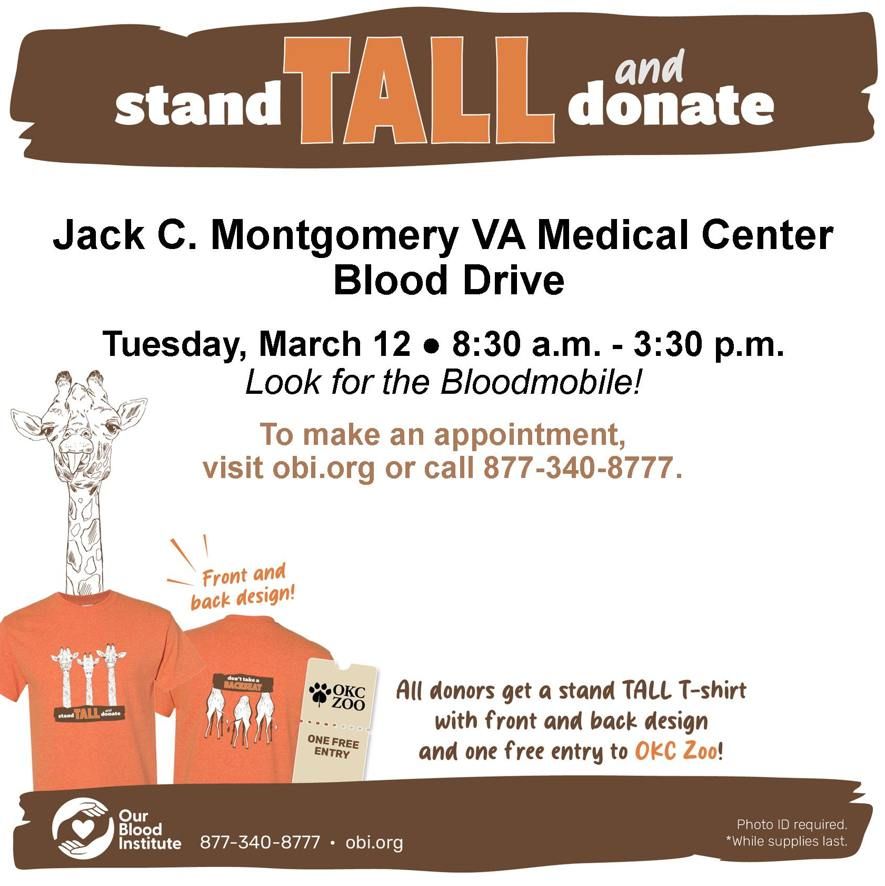Jack C. Montgomery VA Medical Center Blood Drive, Jack C. Montgomery ... Jack C. Montgomery VA Medical Center Blood Drive, Jack C. Montgomery ...