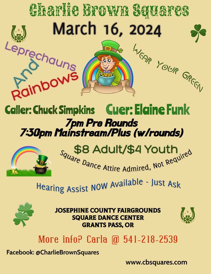 Leprechauns & Rainbows Dance, Josephine County Fairgrounds, Grants Pass ...