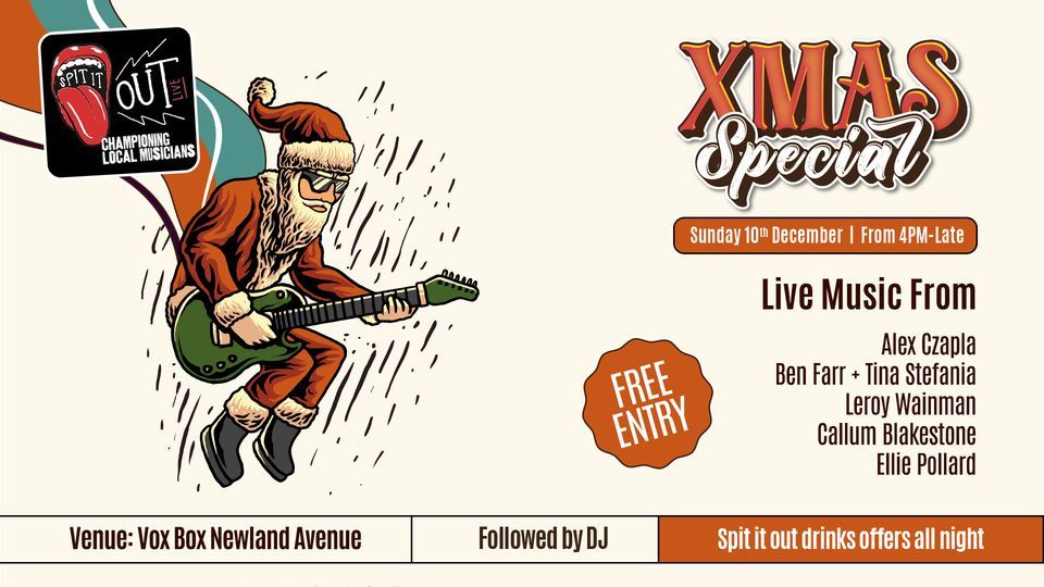 SPIT IT OUT LIVE - XMAS SPECIAL, Vox Box Hull, Kingston Upon Hull, 10 ...