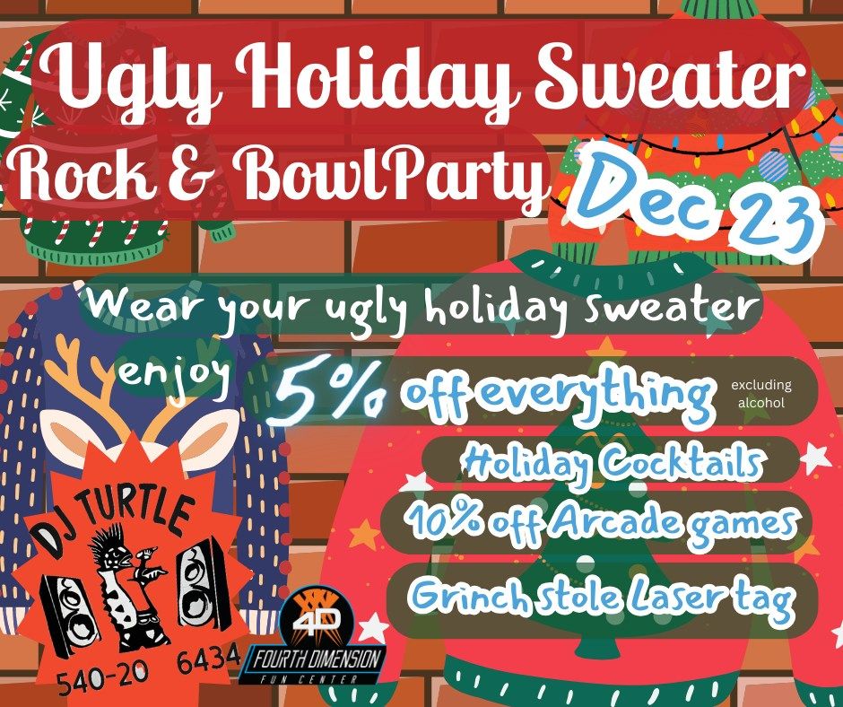 Ugly Sweater Rock & Bowl, 4725 Arcadia Drive, Ste 100 Frederick, MD ...
