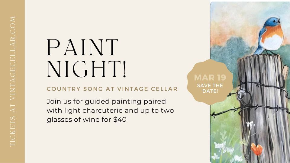 Country Song Paint Night, Vintage Cellar, Blacksburg, 19 March 2024 ...